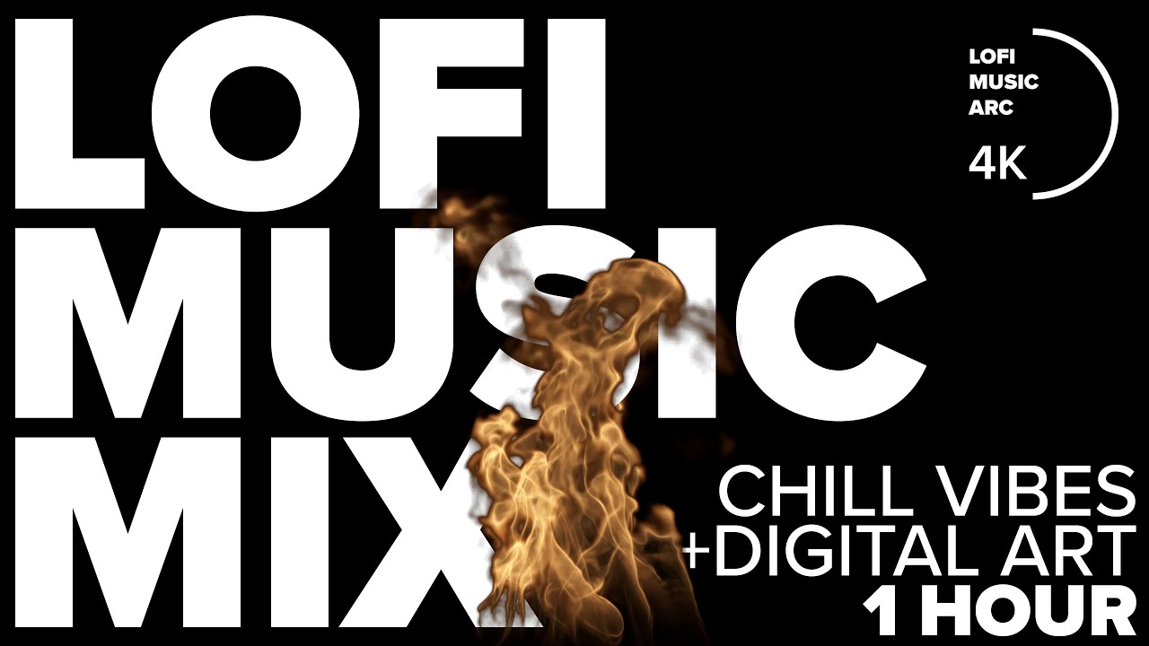 LOFI MUSIC MIX | 4K FIREPLACE – One hour – lofi hip hop, lofi chill hop ...