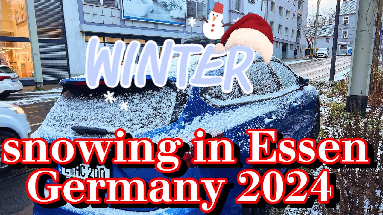 (-5 degrees)Snowy Walking Tour in a Beautiful Country Germany 2024🇩🇪 ️ ...