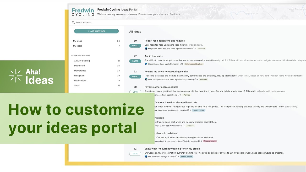 Aha! Ideas | How to customize your ideas portal - YouTube