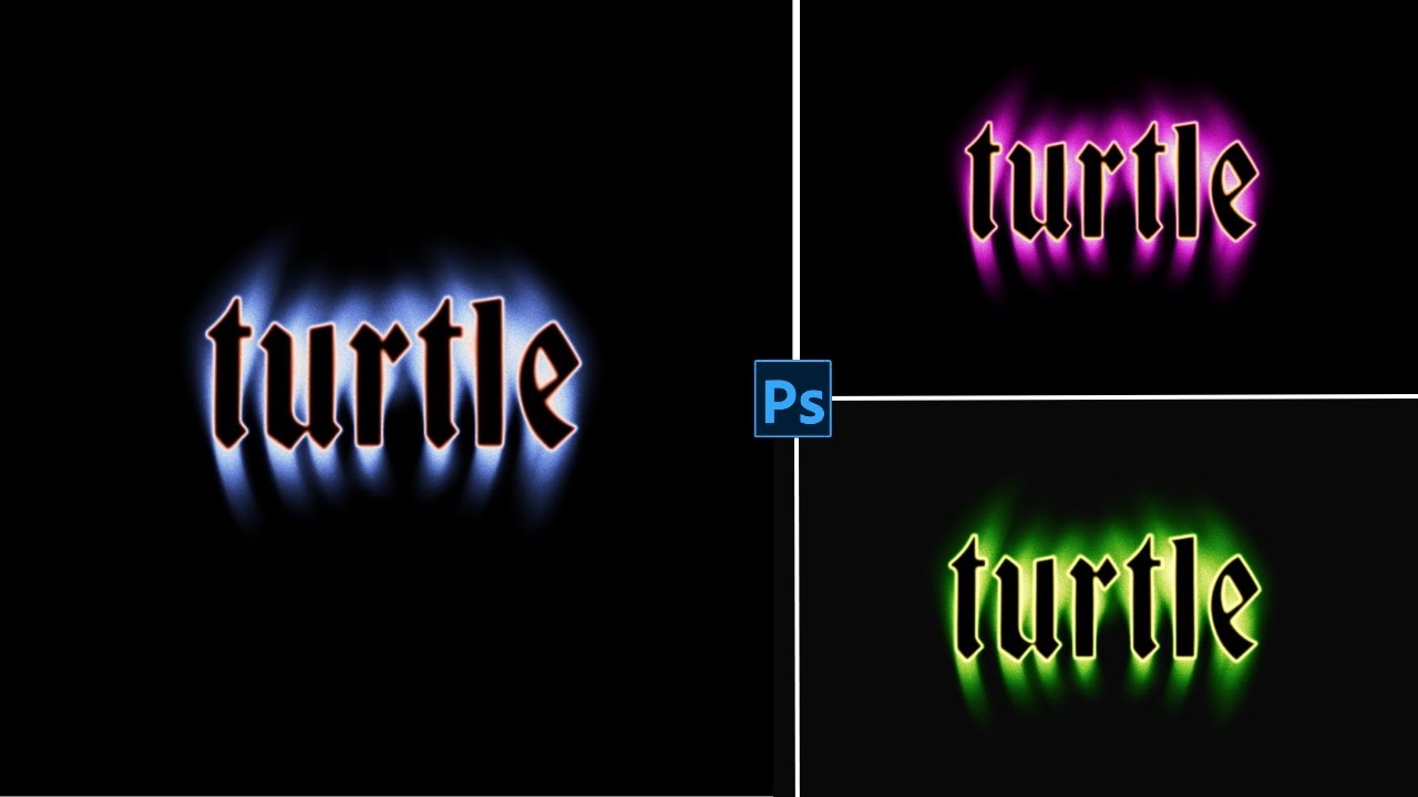 Blur text effect in Adobe Photoshop - Easy tutorial - YouTube