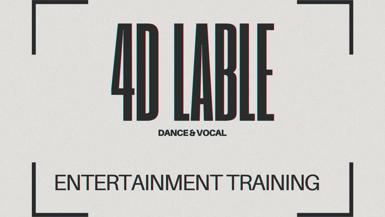 [4D Lable] Entertainment Training 과정 - YouTube