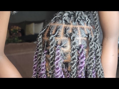 Invisible Locs Over Dreadlocks - YouTube