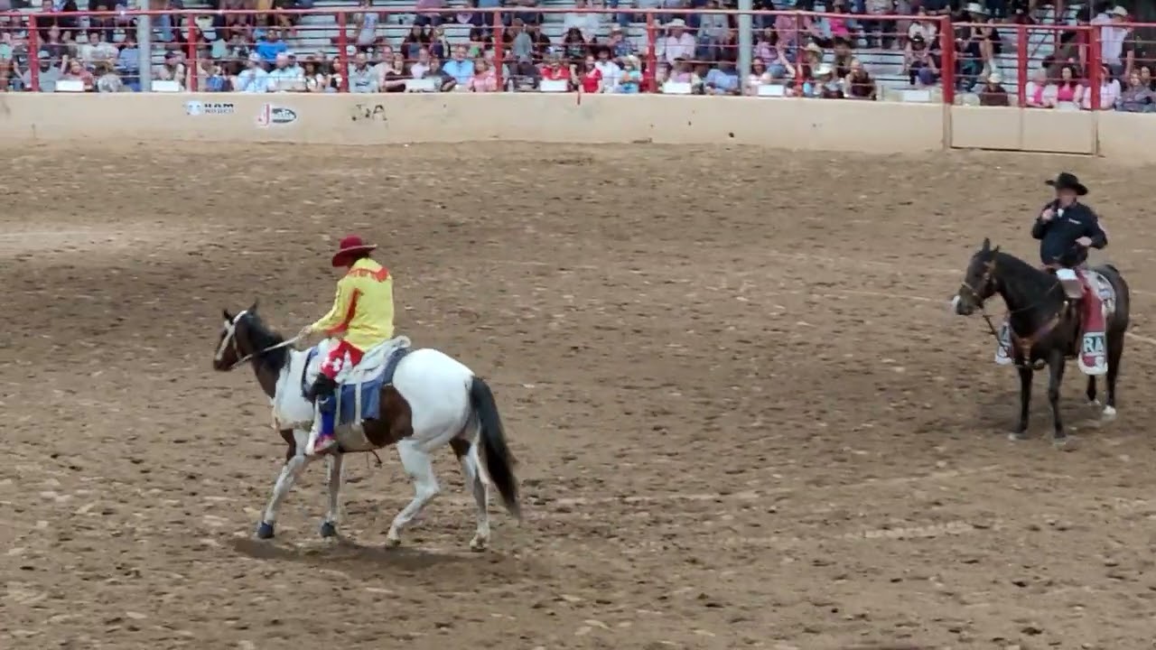 John Harrison rodeo clown and trick rider - YouTube