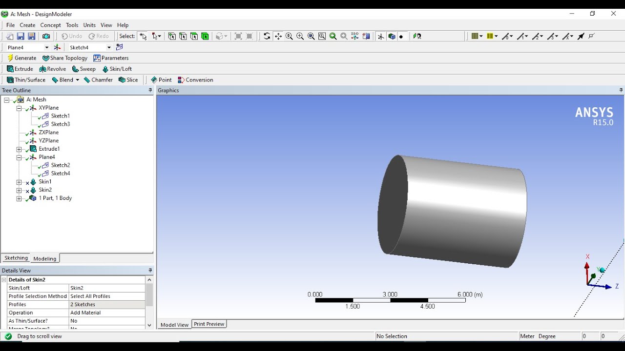 #Extrude #ANSYS #WorkBench #DesignModeler. How to extrude the closed ...