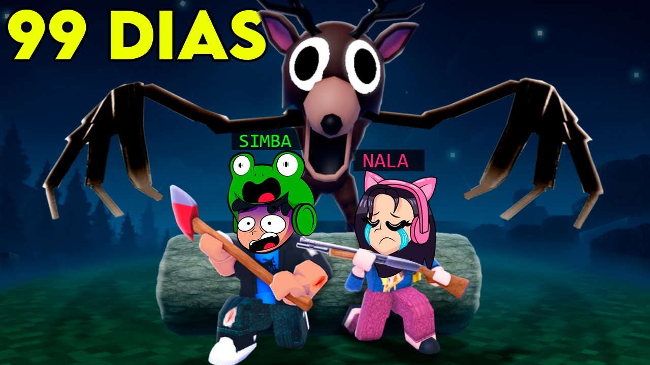 SOBREVIVI 99 DIAS en EL BOSQUE de ROBLOX 🐸 SIMBA - YouTube