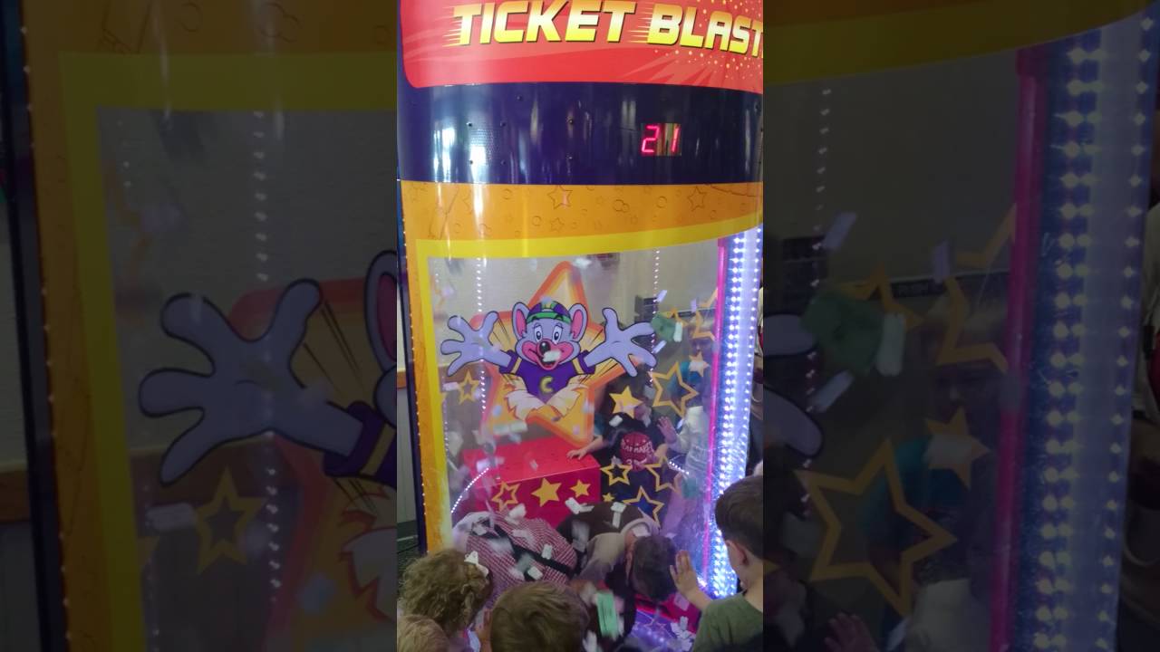 Chuck E Cheese ticket blaster - YouTube