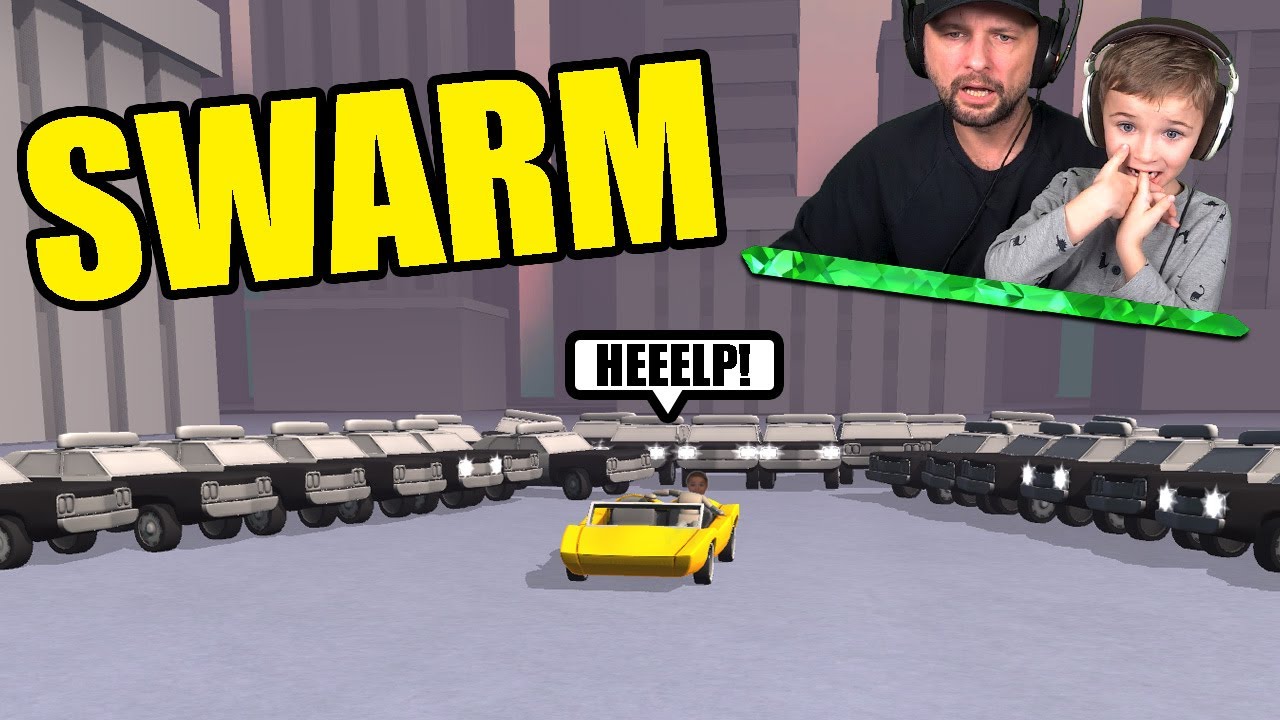 Can We Survive a Police Swarm with a CAR in Turbo Dismount?! - YouTube