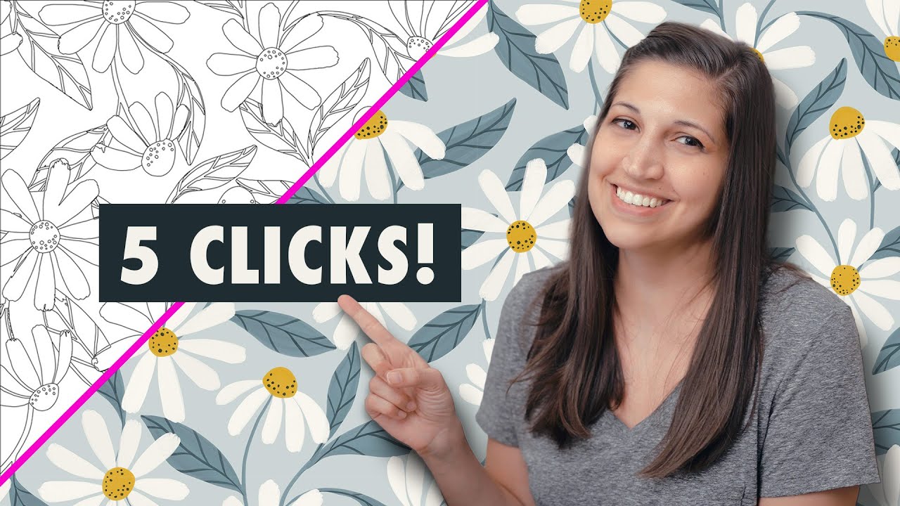 Convert any jpg pattern to vector using Adobe Illustrator - YouTube