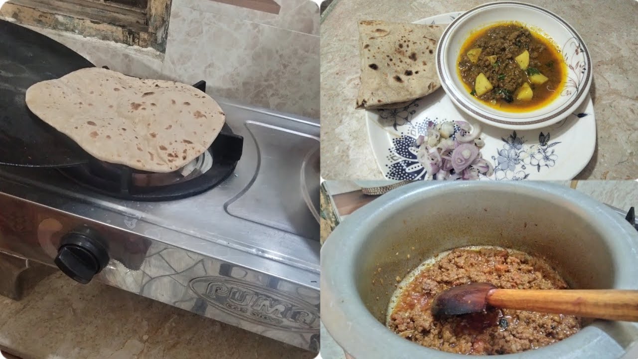 Handi Roti Vlog by Maria sheikh 💞Aloo qeema recipe by Maria sheikh ...