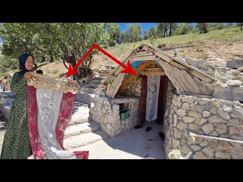 Mountain Secret: How a Beautiful Curtain Transformed This Mother and Son's Cave Entrance😲‼️