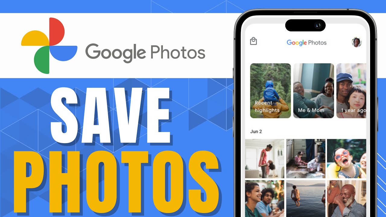 HOW TO SAVE PHOTOS IN GOOGLE PHOTOS - YouTube