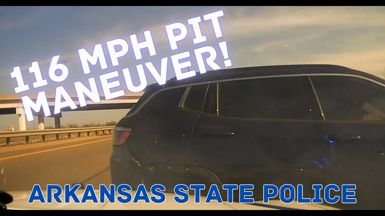 Arkansas State Police perform 116 MPH PIT / TVI Maneuver to end HIGH ...