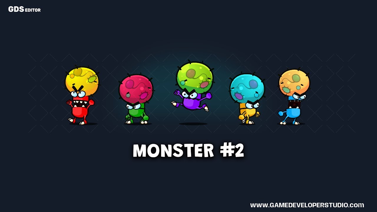 animated monster 02 preview - YouTube