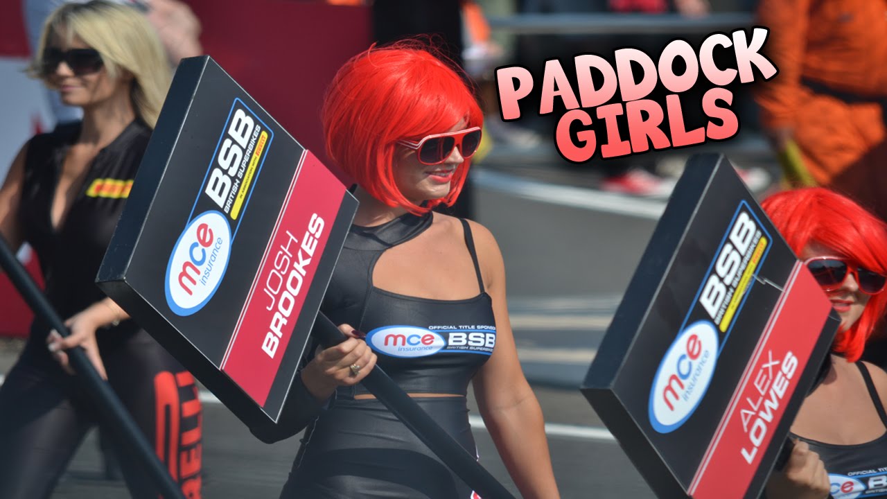 Paddock Girls of the British Superbikes - YouTube