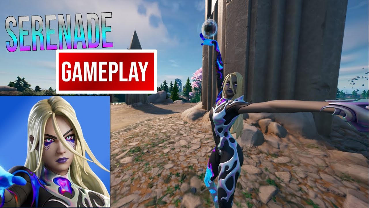 Serenade Skin Gameplay (Fortnite Battle Royale) - YouTube