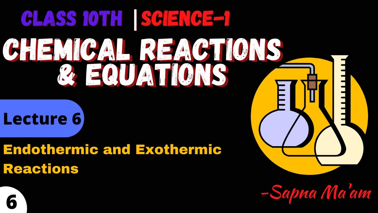 CHEMICAL REACTION AND EQUATIONS | CLASS 10| Endothermic and Exothermic ...