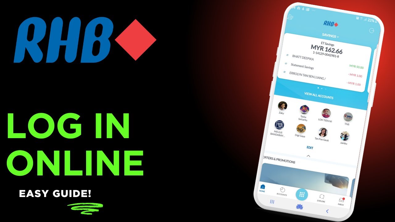 How to login to RHB Bank online banking – Malaysia - YouTube