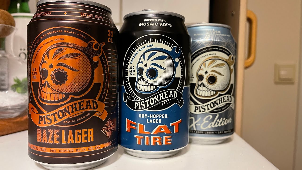 Brutal Brewing 🇸🇪 Pistonhead Haze Lager 🍺 - YouTube