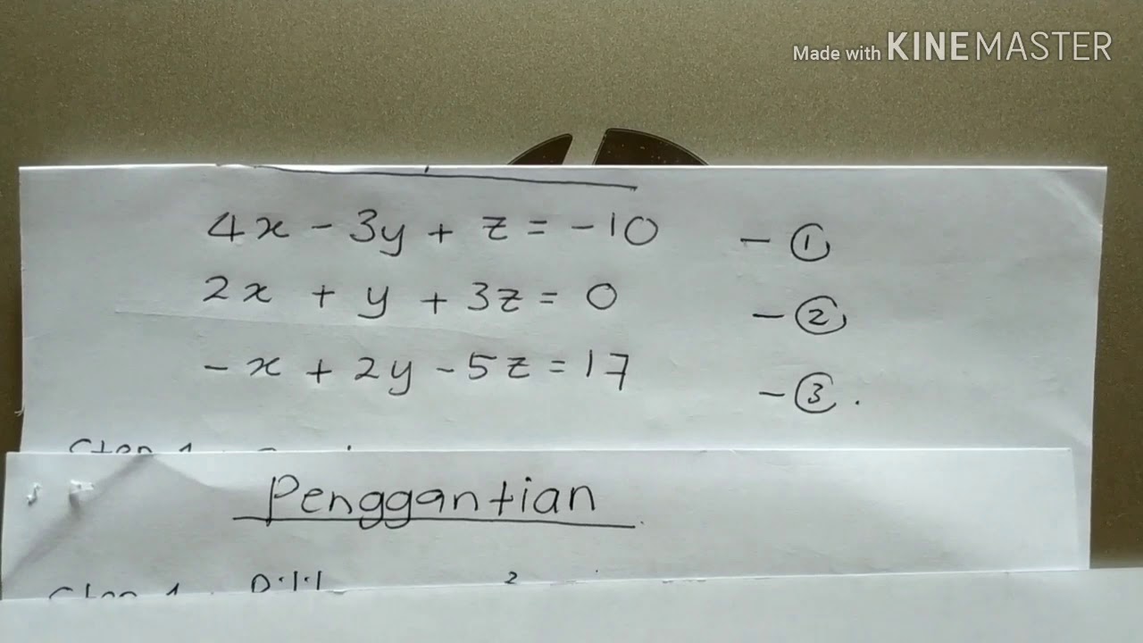 AddMath form 4 : Bab 3 Persamaan Serentak - YouTube