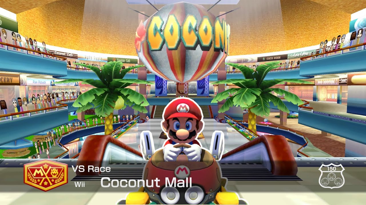 if Coconut Mall was ported correctly to Mario Kart 8 - YouTube