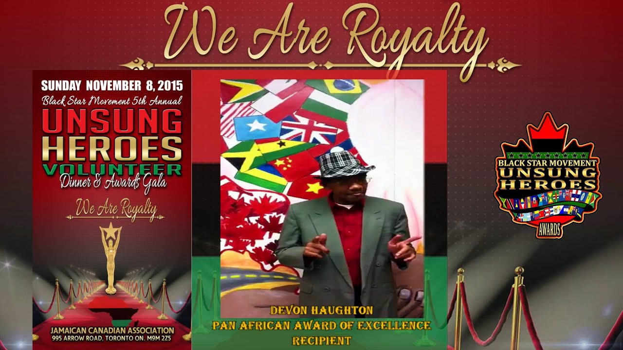 Mr Devon Haughton is a 2015 Black Star Movement Unsung Heroes Recipient ...