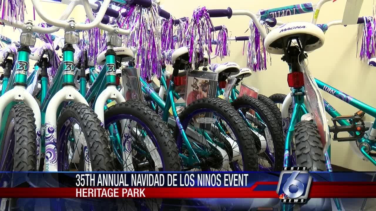 Navidad de los Ninos Raffles Over 100 Bikes to Kids - YouTube