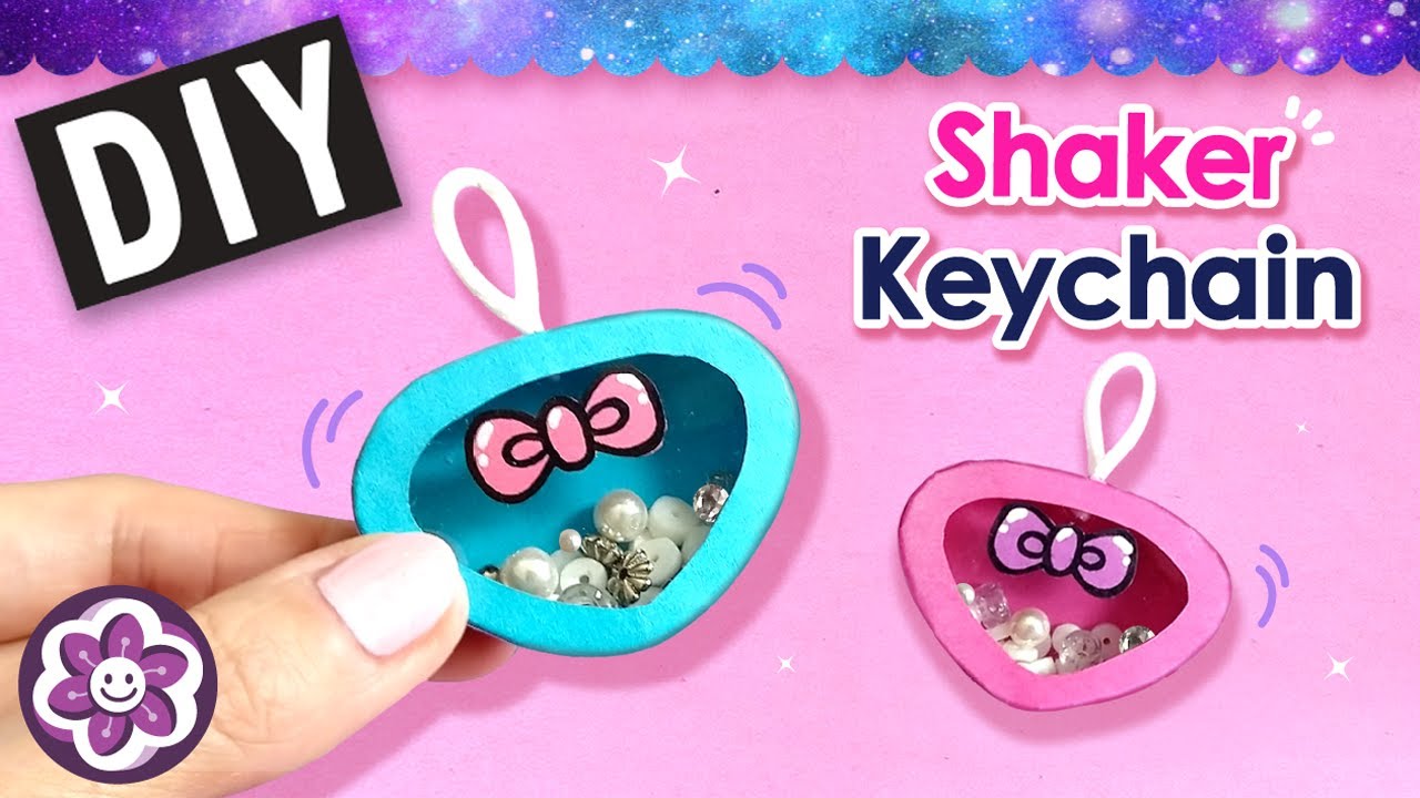 DIY Shaker Keychain | Handmade Keychain | Recycle DIY Crafts | DIY ...