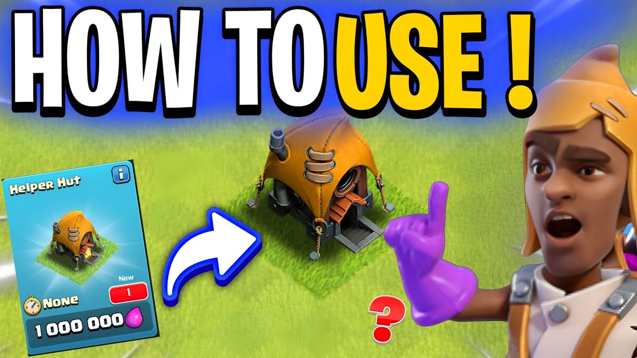 How to use New Helper Hut in Clash of clans| New Lab assistant Explain ...