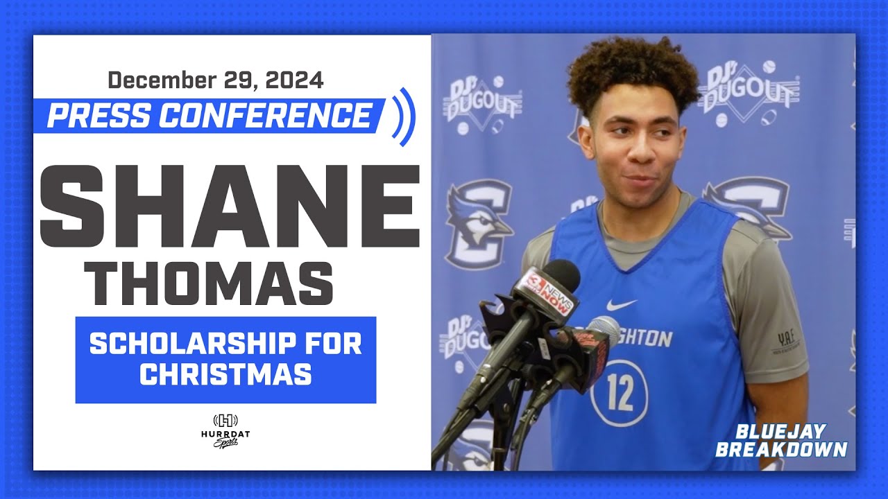 Shane Thomas Got a Creighton Basketball SCHOLARSHIP for Christmas ...