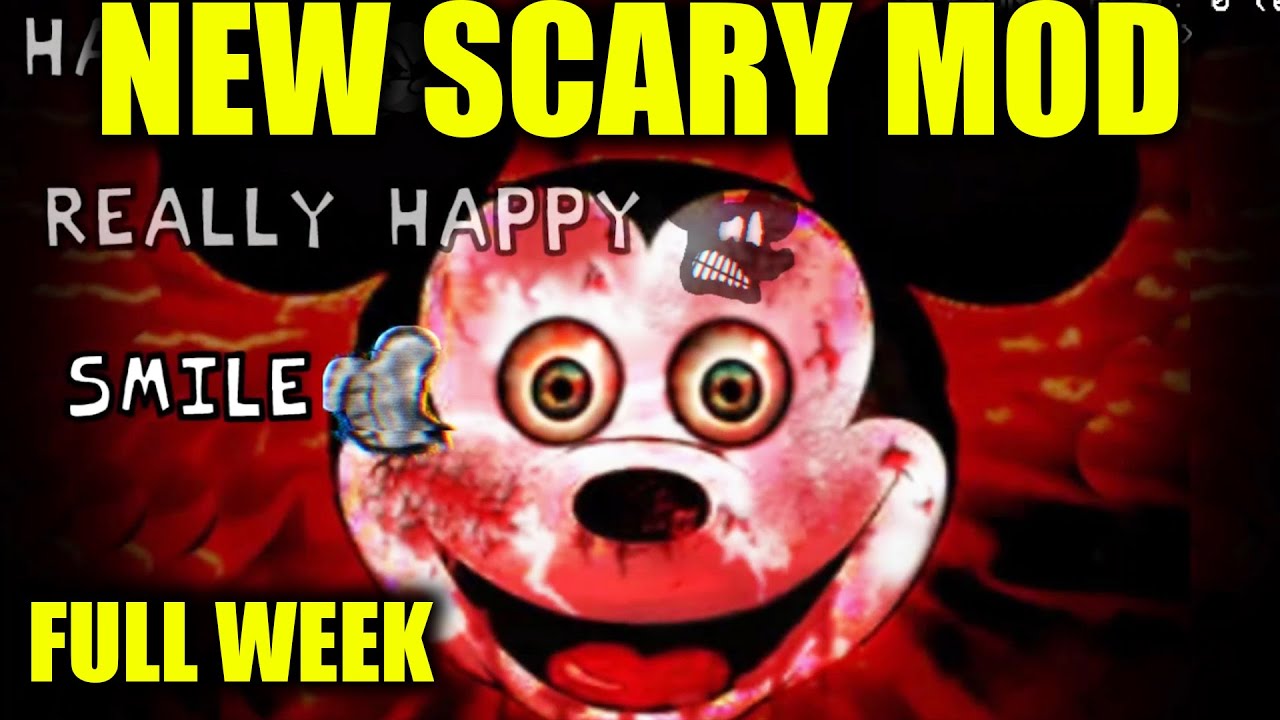 Friday Night Funkin' VS Mouse FULL WEEK (New Mod) | Mickey Mouse Horror ...