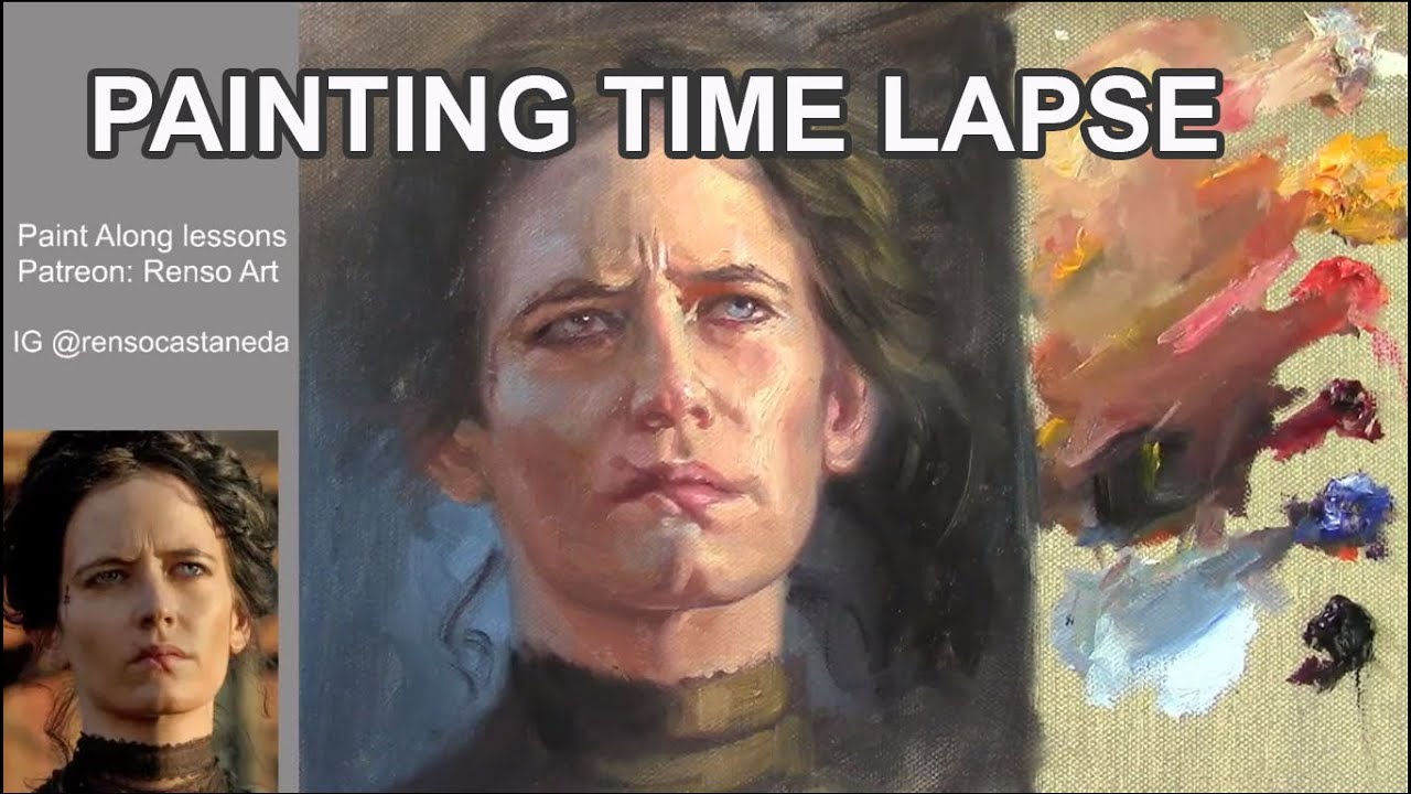 Oil painting time lapse - YouTube