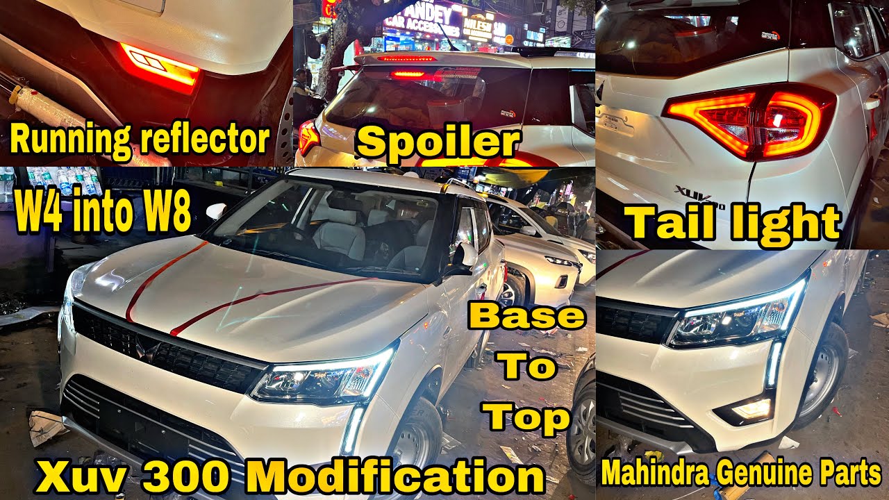 Xuv30 w4 to w8 modified xuv300 base model modified xuv300 facelift ...