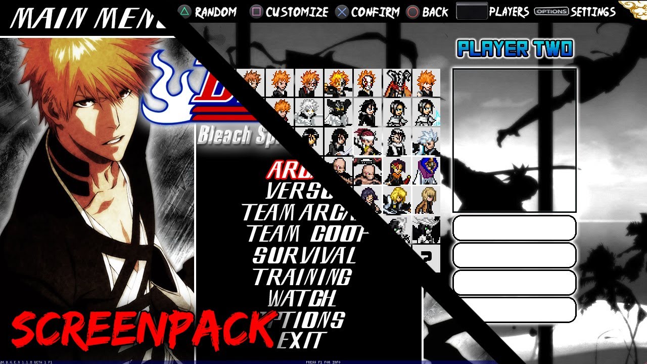 Mugen Screenpack Bleach Mugen V4 (OpenGL e DirectX) - YouTube
