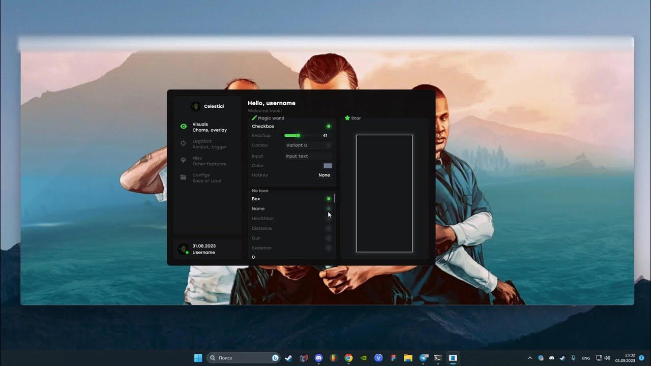 green imgui menu - YouTube