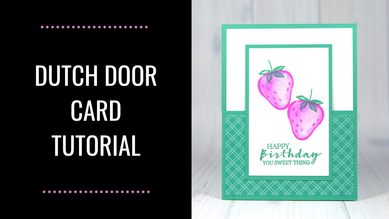 How to Make a Dutch Door Card - YouTube