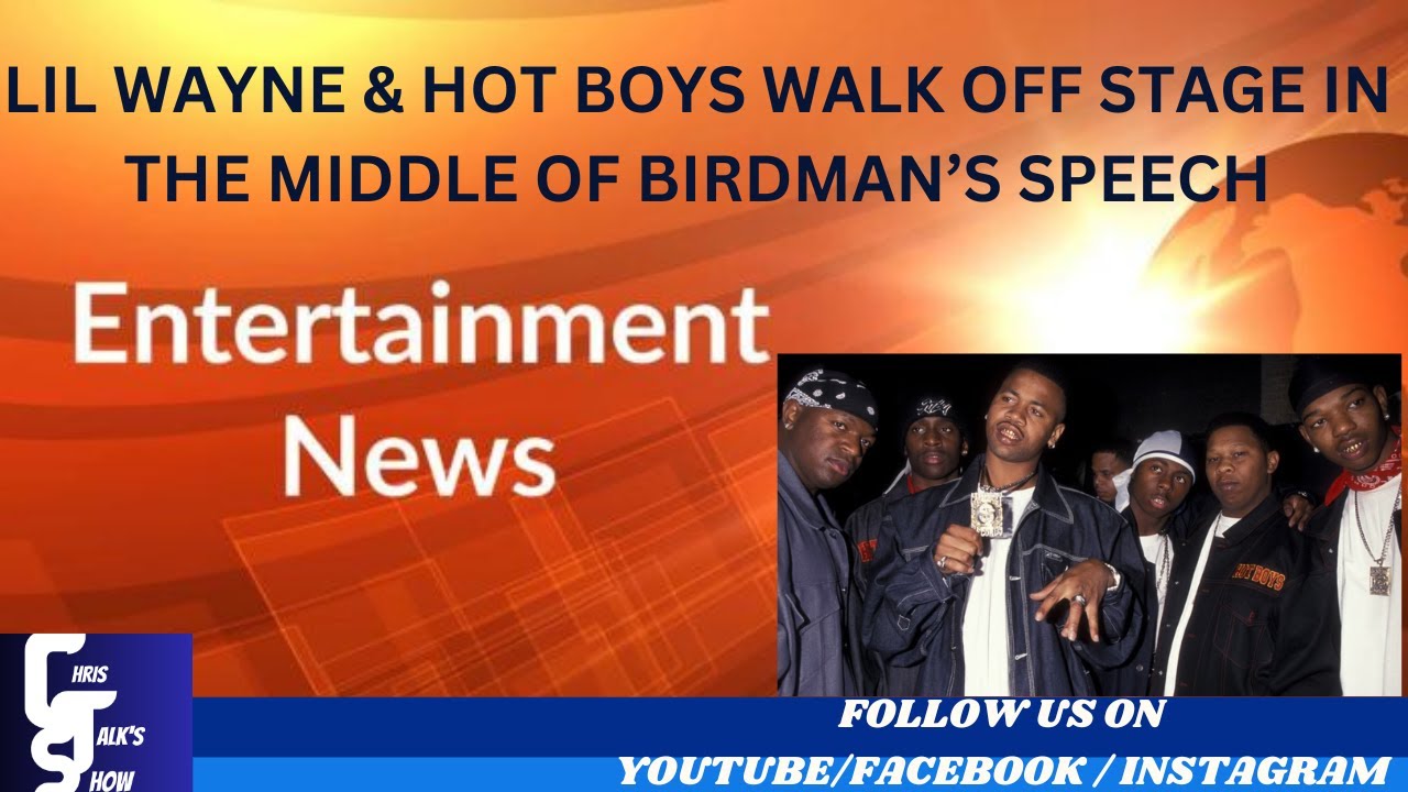 LIL WAYNE & HOT BOYS WALK OFF STAGE IN THE MIDDLE OF BIRDMAN’S SPEECH ...