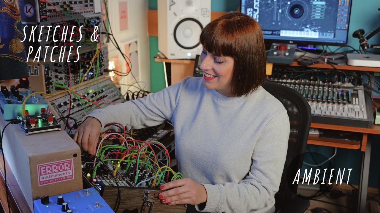 Eurorack Modular Synth Ambient with Hermod Plus, Ensemble Oscillator, Data Synth and Mimeophon ...