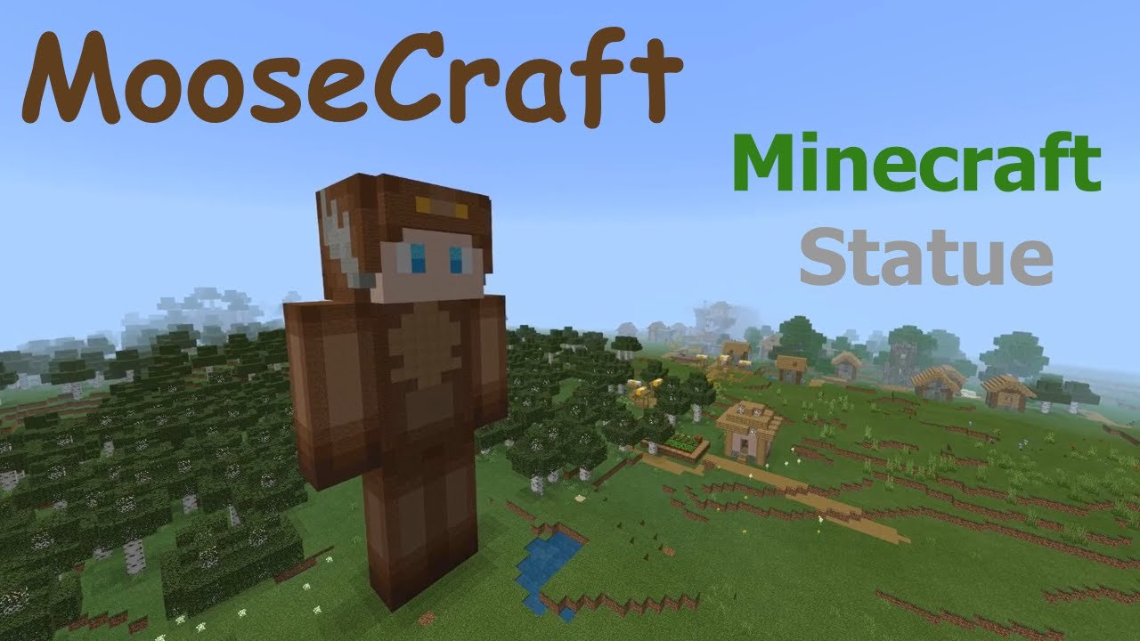 Minecraft: How To Make the BEST MooseCraft Statue - YouTube