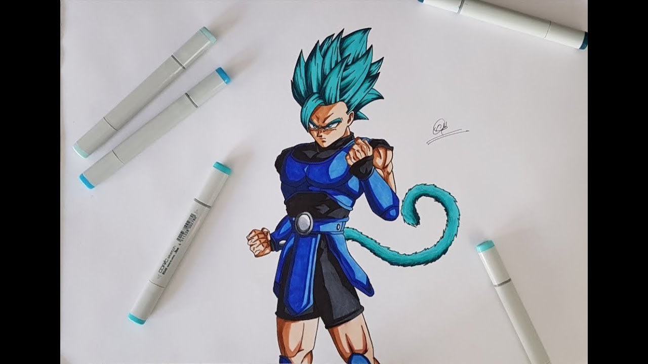 Drawing SHALLOT Super Sayian BLUE | Dragon Ball Legends - YouTube
