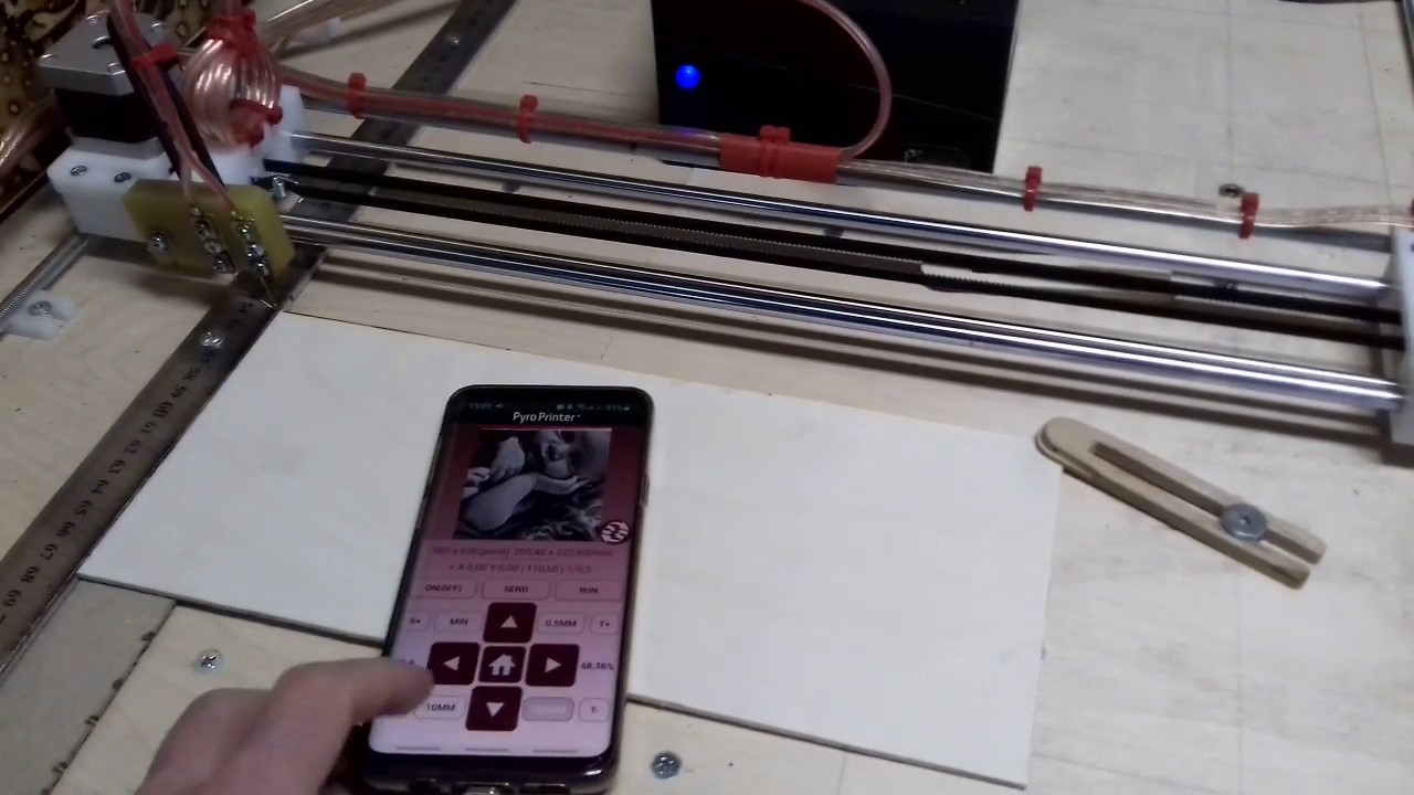 Пиропринтер-3 SD+WiFi. Экспериментальный образец. Experimental sample ...