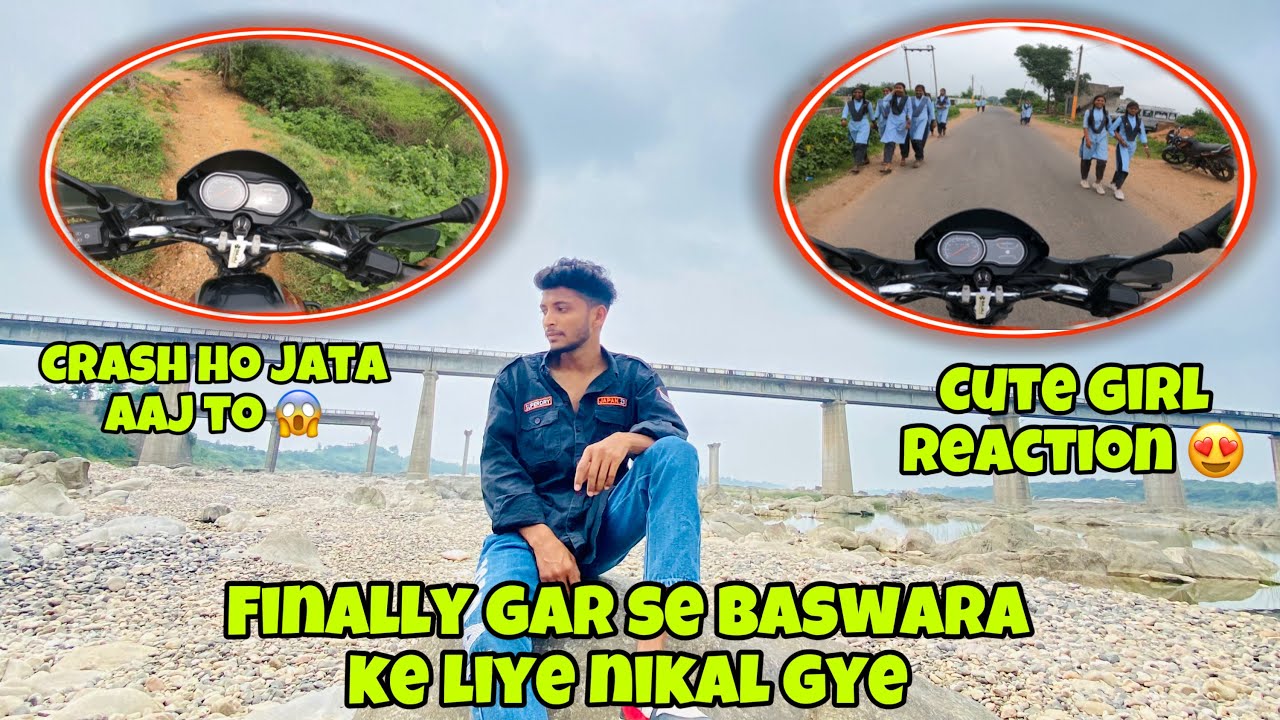 FINALLY BASWARA KE LIYE NIKAL GYE 😍 || CUTE GIRL REACTION 😂 YE KHA ...