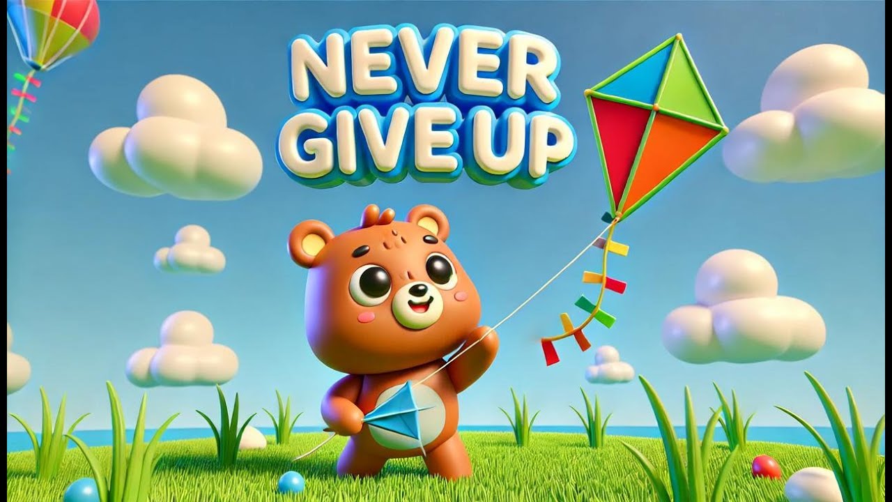 The Kite Festival 🌈🪁| Benny Bear's Journey of Perseverance| "Never Give ...
