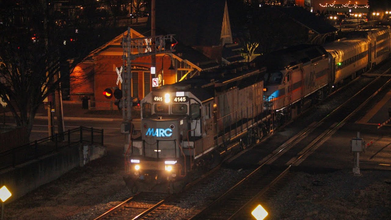 MARC 4145 at Gaithersburg (again) - YouTube