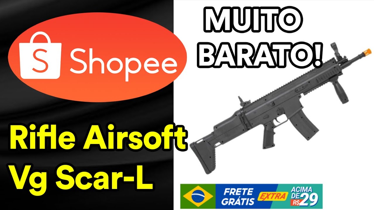 RIFLE AIRSOFT da SHOPEE BOM e BARATO para comprar em 2022 - YouTube