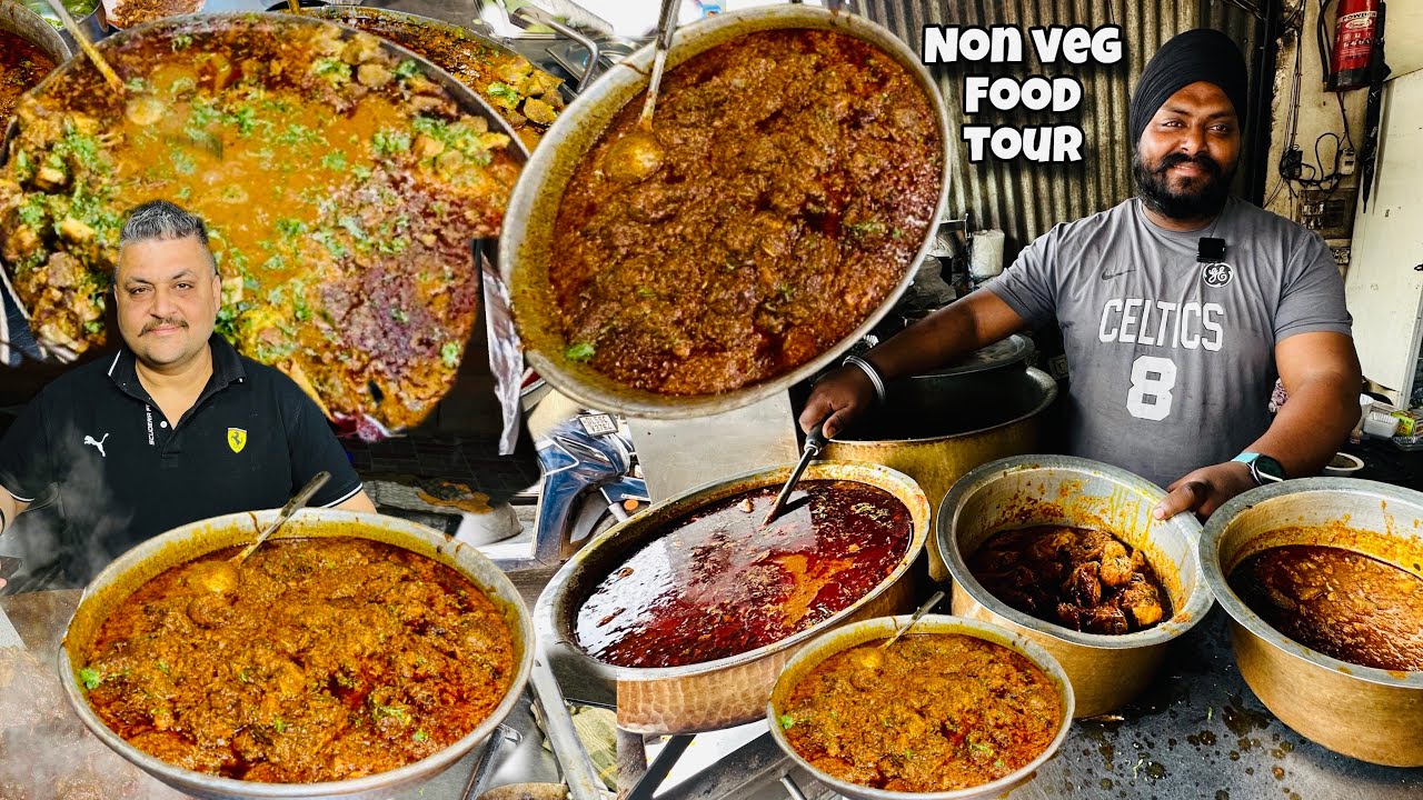 Best Non Veg Street Food | Luxury Mutton | Desi Ghee Wala Chicken ...