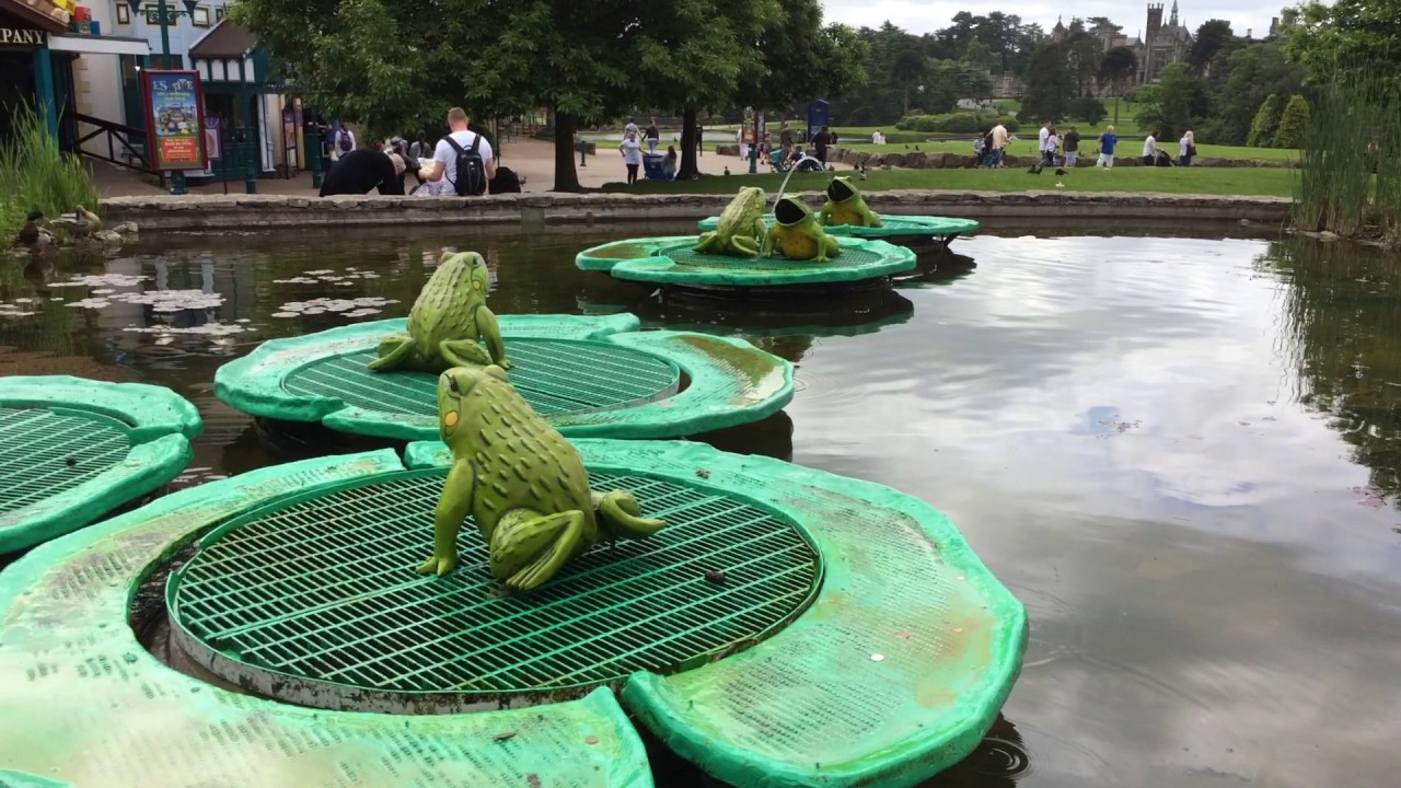 Alton Towers - Frog fountain. - YouTube