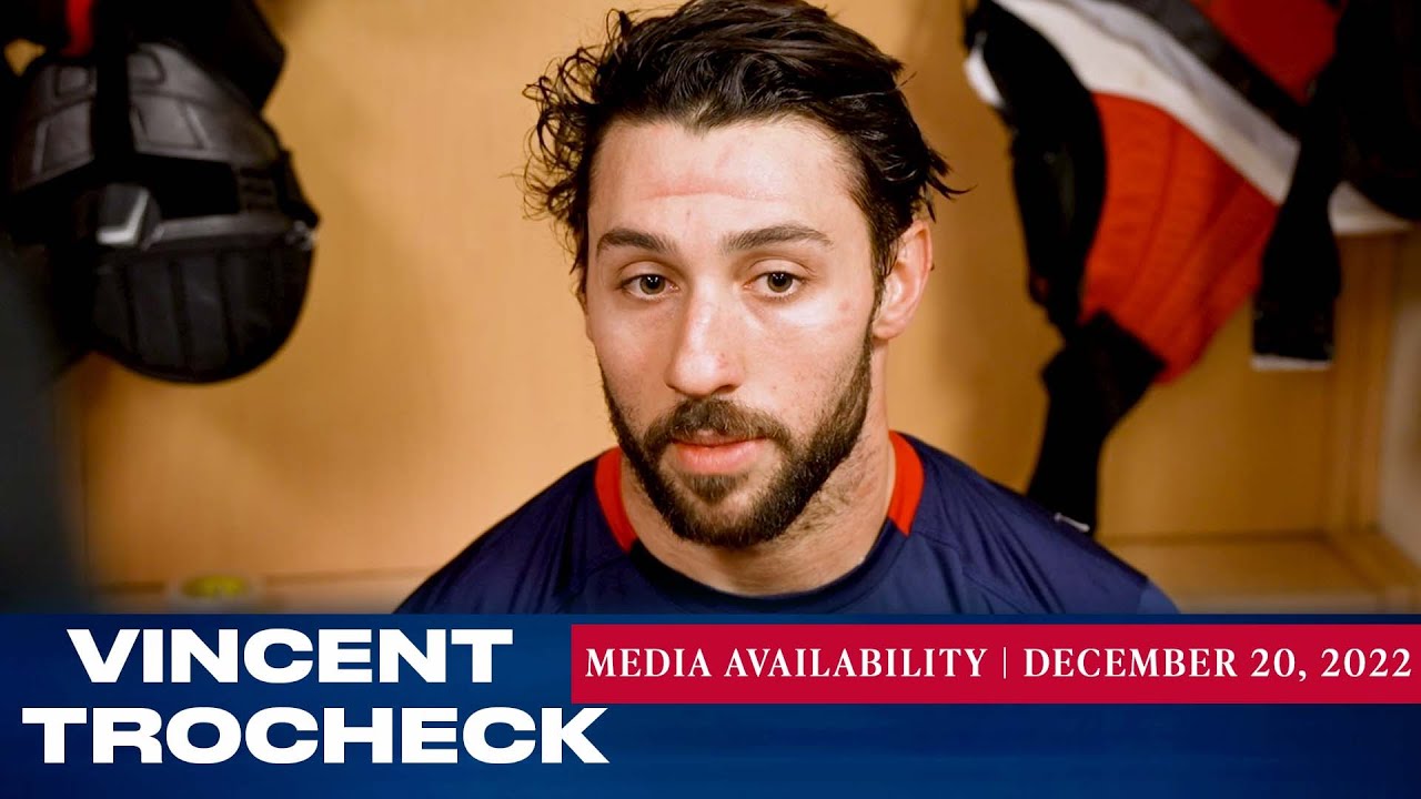 New York Rangers: Vincent Trocheck Pregame Media Availability | Dec. 20 ...