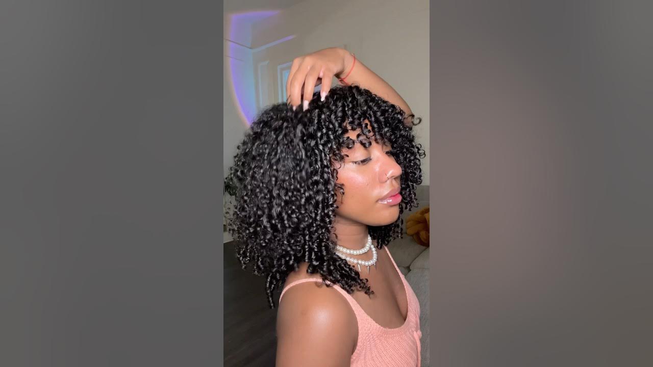 CURLY HAIR ROUTINE 💗 #curlyhair #curls #curlyhairroutine #hiphop - YouTube