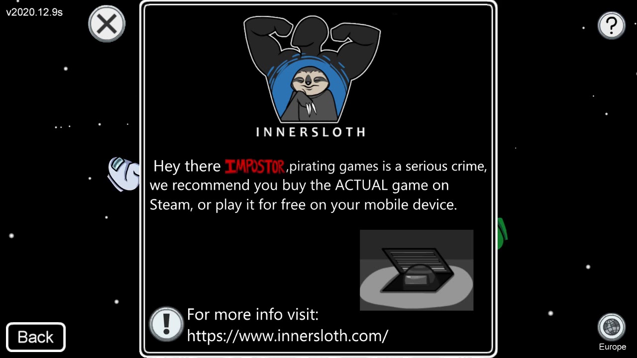 Among Us - Anti Piracy Protect Screen - YouTube