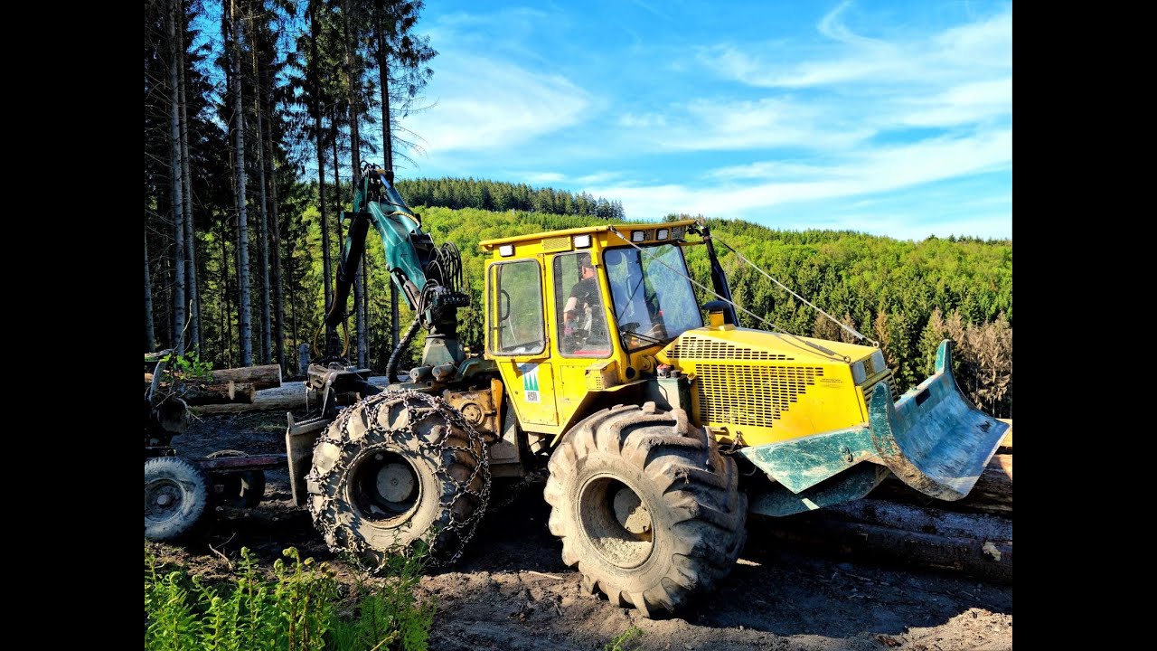 🌲 *SOUND on* • HSM 904 - 4WD - 2001 • Forstbetrieb Weuste • Skidder in ...